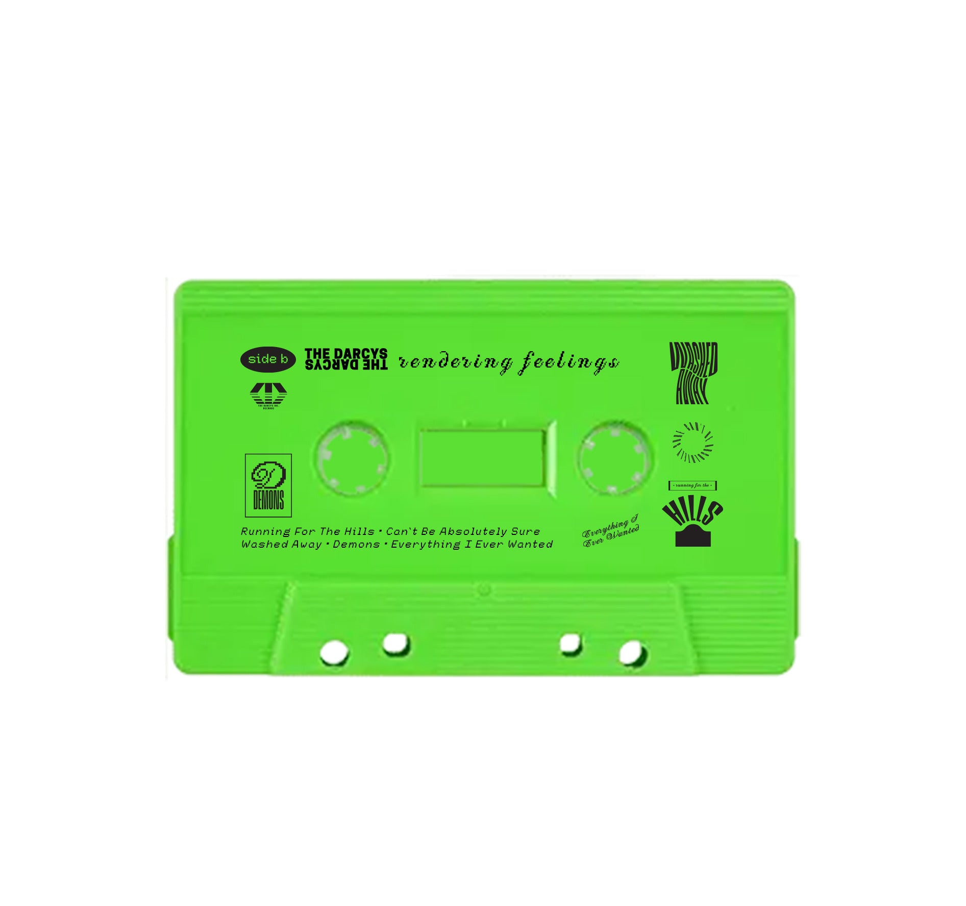 *Limited Edition* Rendering Feelings Cassette. Alien Green w/ Bonus tr ...